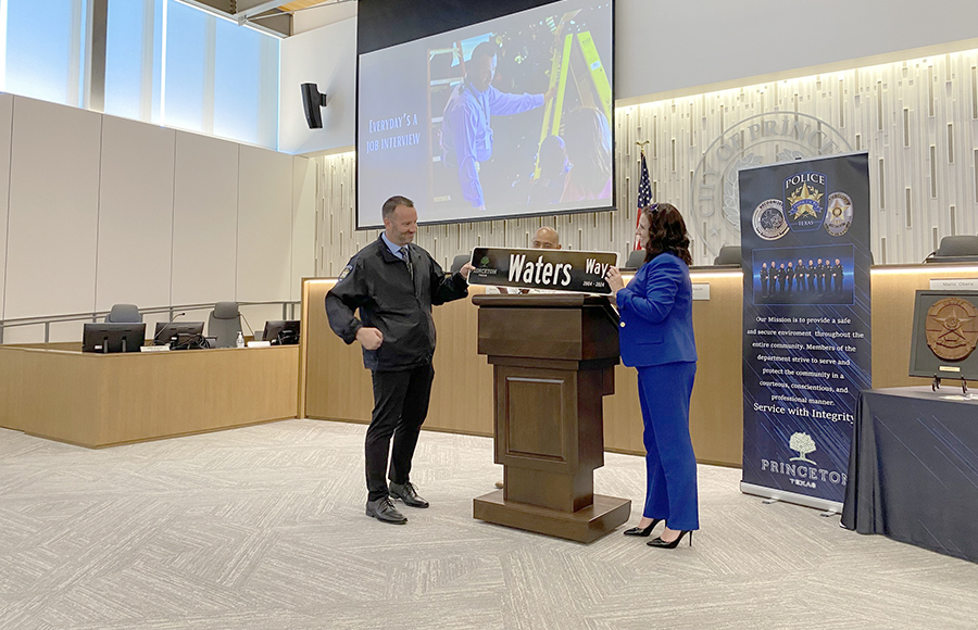 Police Chief Waters honored | Princeton Herald